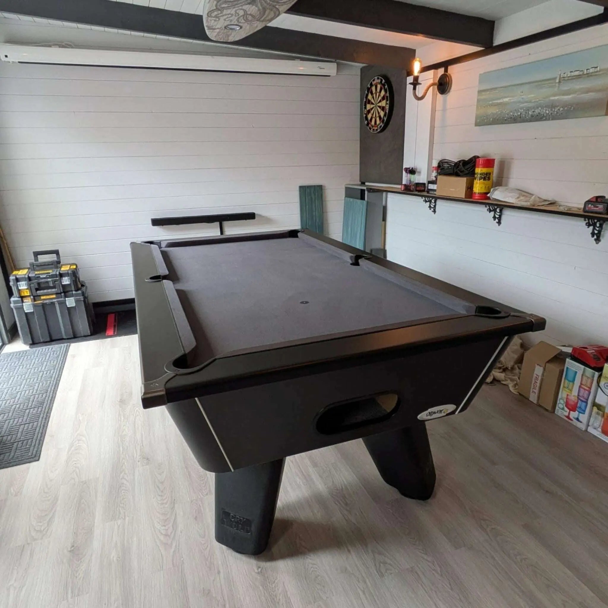 Slate Bed Pool Table | Cry Wolf Indoor Matt Black Table | 6ft & 7ft ...
